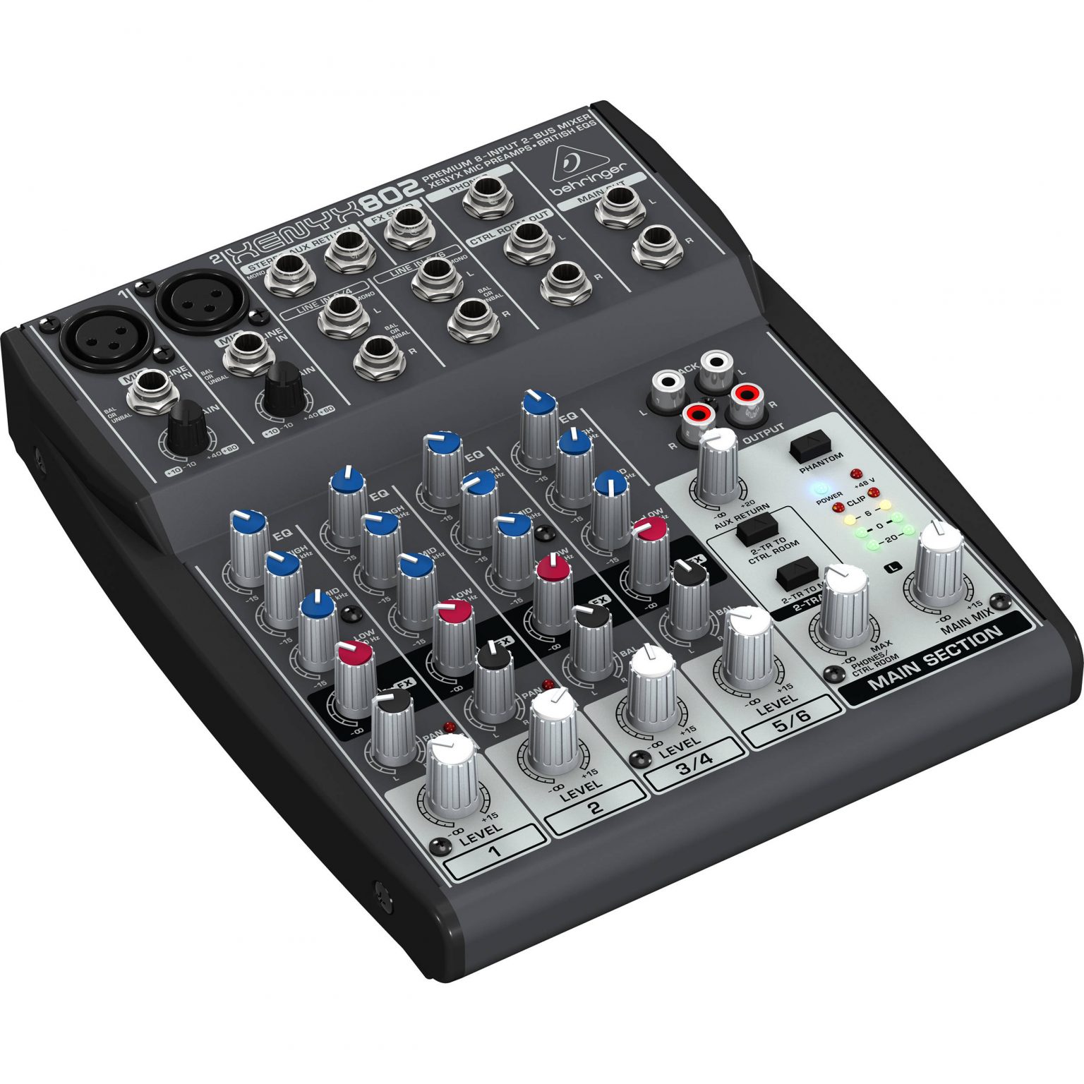 Behringer XENYX 802 Premium 8-Input 2-Bus Mixer - Audio Shop Dubai