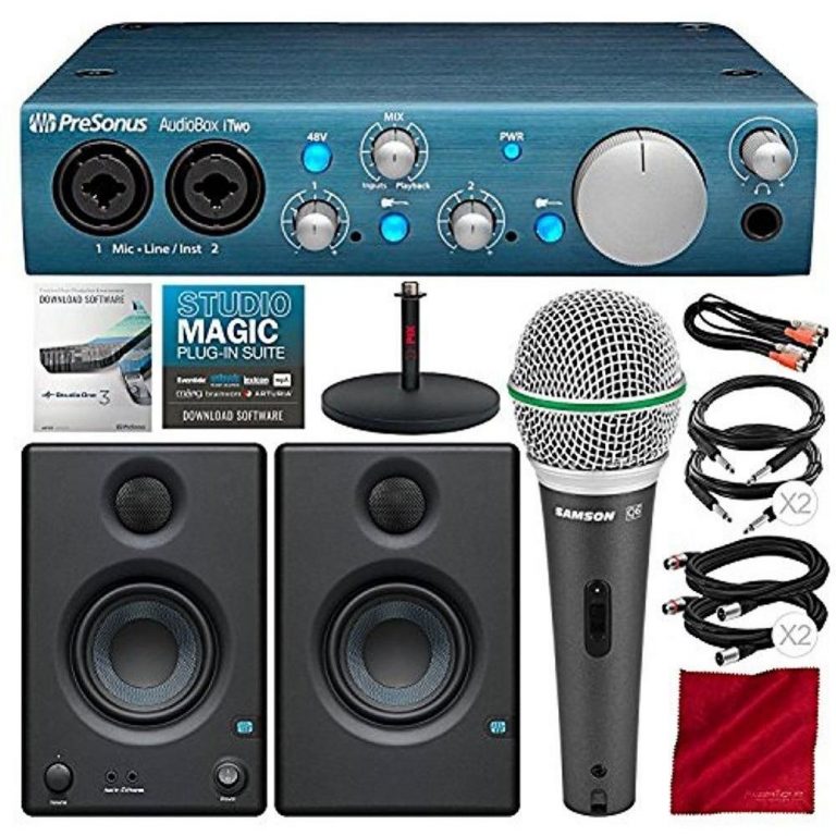 PreSonus AudioBox iTwo Studio - 2x2 USB/iPad Recording System - Audio ...