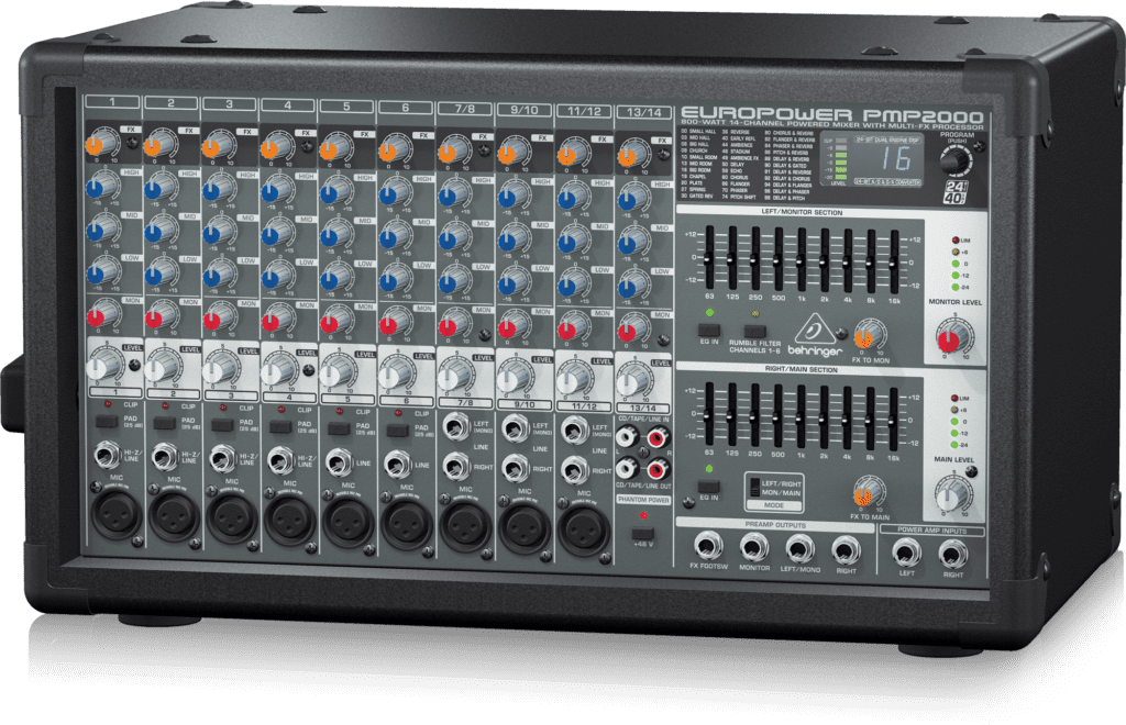 Behringer EuroPower PMP2000 14-Channel Powered Mixer - Audio Shop Dubai